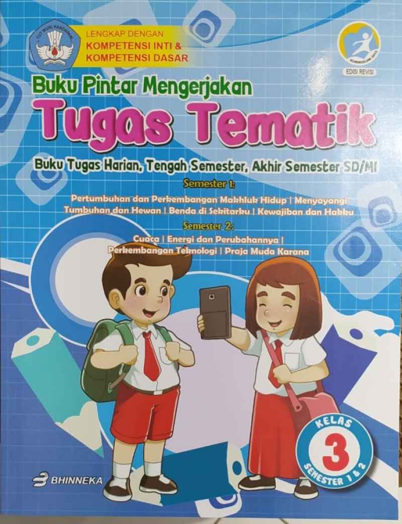 Promo Buku Pintar Mengerjakan Tugas Tematik SD Kelas 1-6 - Kelas 3 ...