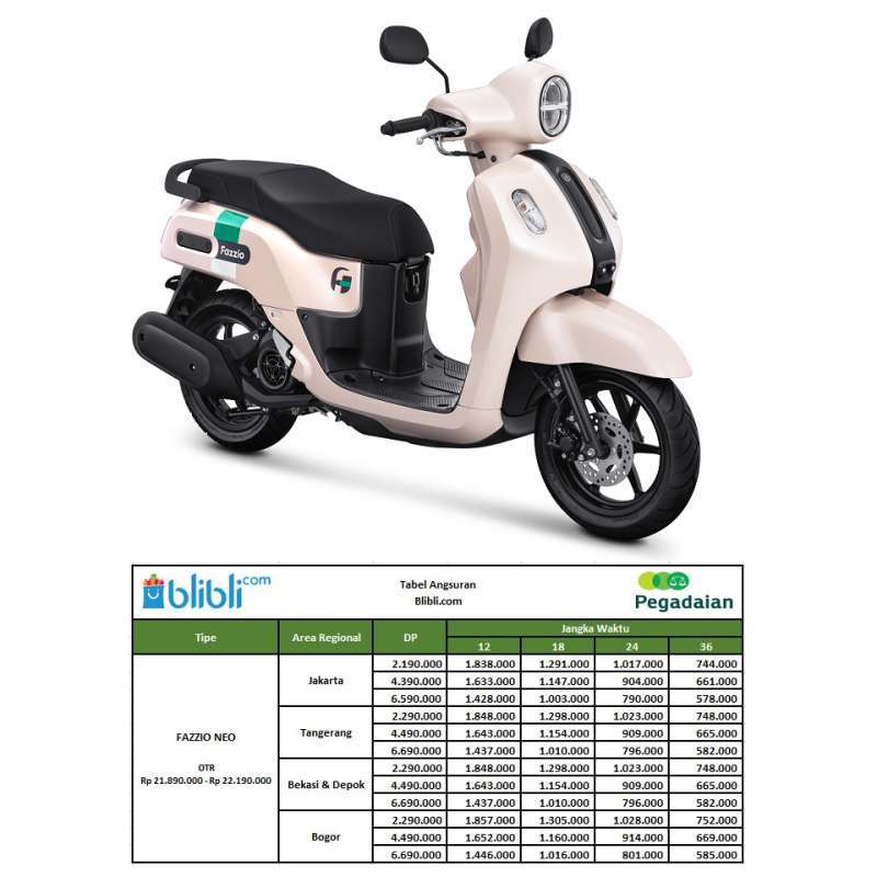 Jual Pegadaian - [DP] Yamaha Fazzio Hybrid Connected - NEO Version ...