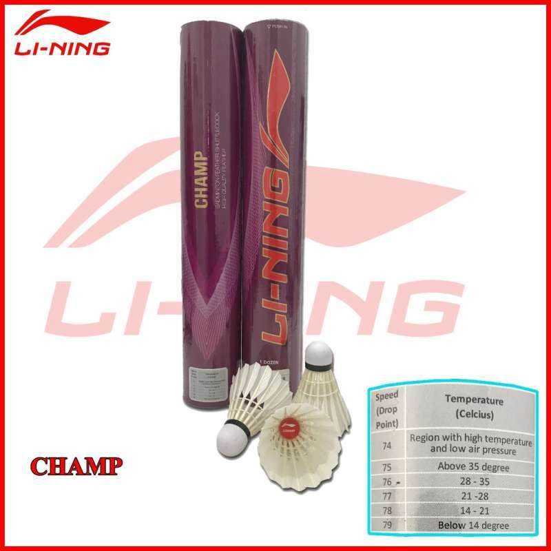 Jual LINING Champ Shuttlecock Kok Badminton Original di Seller ...