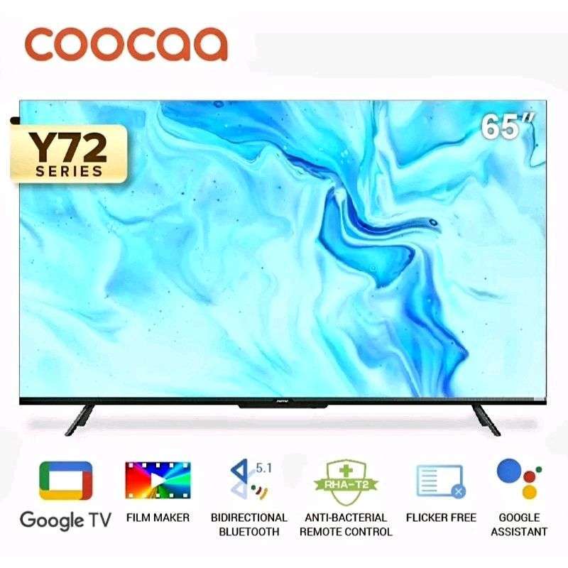 Jual Coocaa 65y72 Led Tv 65 Inch Digital Smart Google 4k Uhd Tv Flicker ...