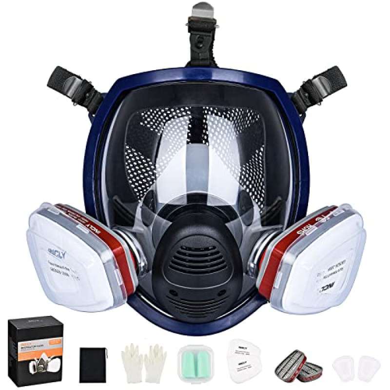 Promo INCLY Full Face Respirator Mask, Safe Gas Masks Cover with ...