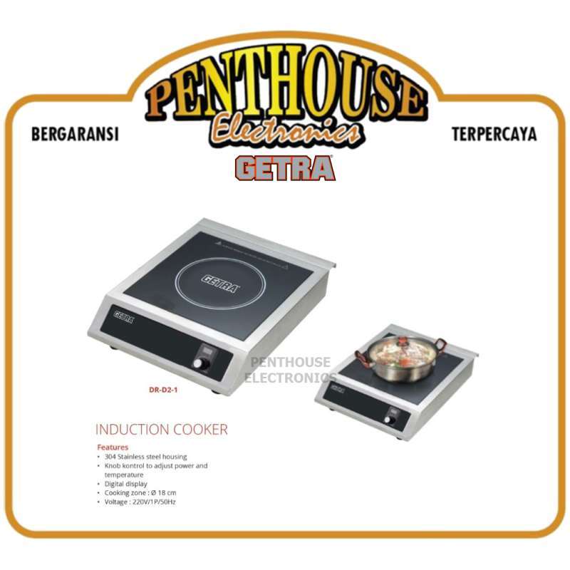 Jual GETRA Kompor Induksi Komersial DR-D2-1 / Induction Cooker Elektrik ...
