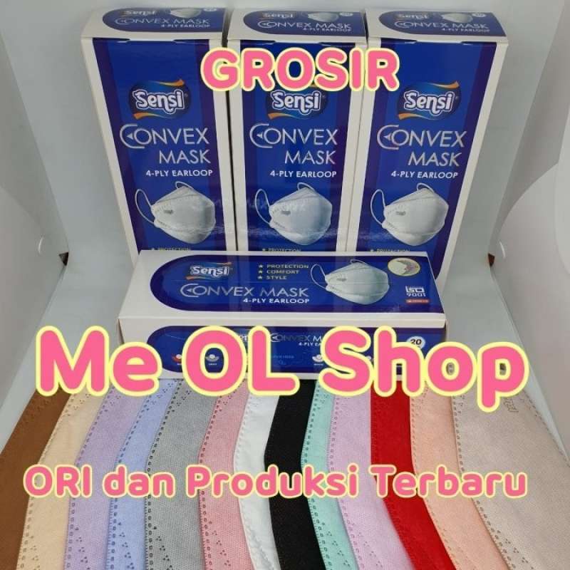 Jual Masker Sensi Convex Mask 4Ply Earloop Isi 20 Pcs/Box di Seller ...