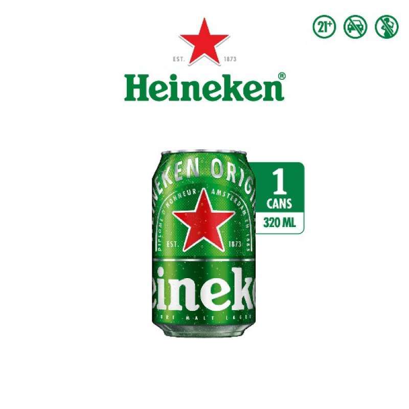 Jual BIR HEINEKEN 320ML CAN di Seller Swalayan Maju Bersama Official ...