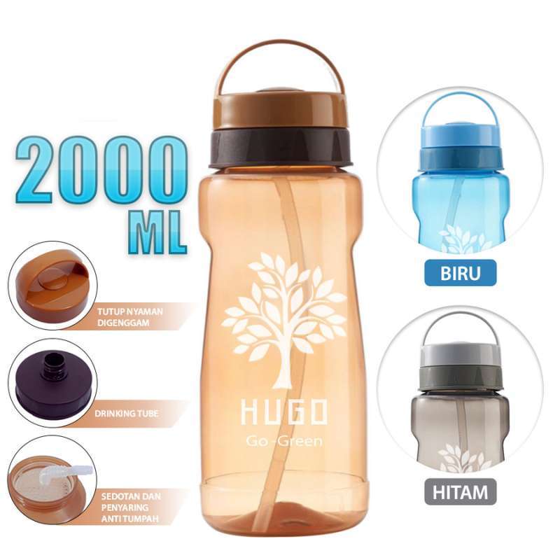 Promo Botol Minum Jumbo 2 Liter - Tempat Air Minum 2000 ml Besar Diskon ...