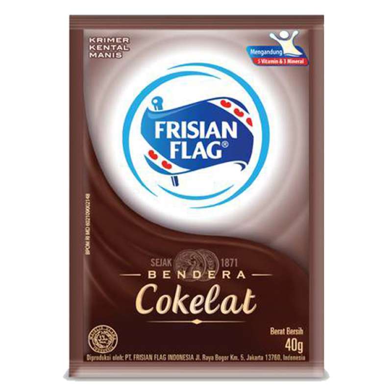Jual Frisian Flag Susu Bendera Sachet Coklat 40gr 120 Sachet Di Seller ...