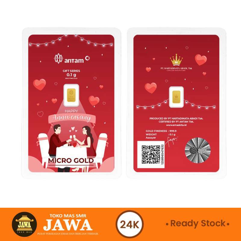 Jual Logam Mulia Micro Gold Antam Gift Series Kadar 24 Karat Toko Mas ...