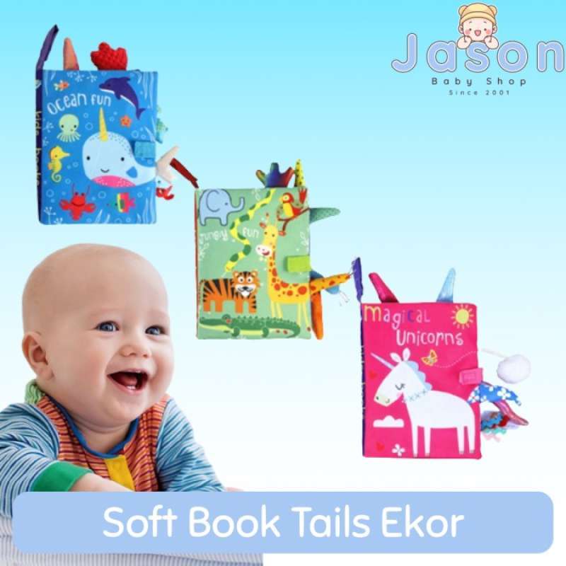 Jual Soft Book Tails / Sensory Book / Activity Book / Buku Bantal Bayi ...