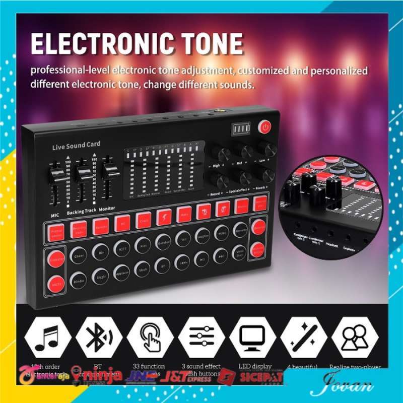 Jual Mixer USB Sound Card Live Broadcast Recording M9 di Seller ...
