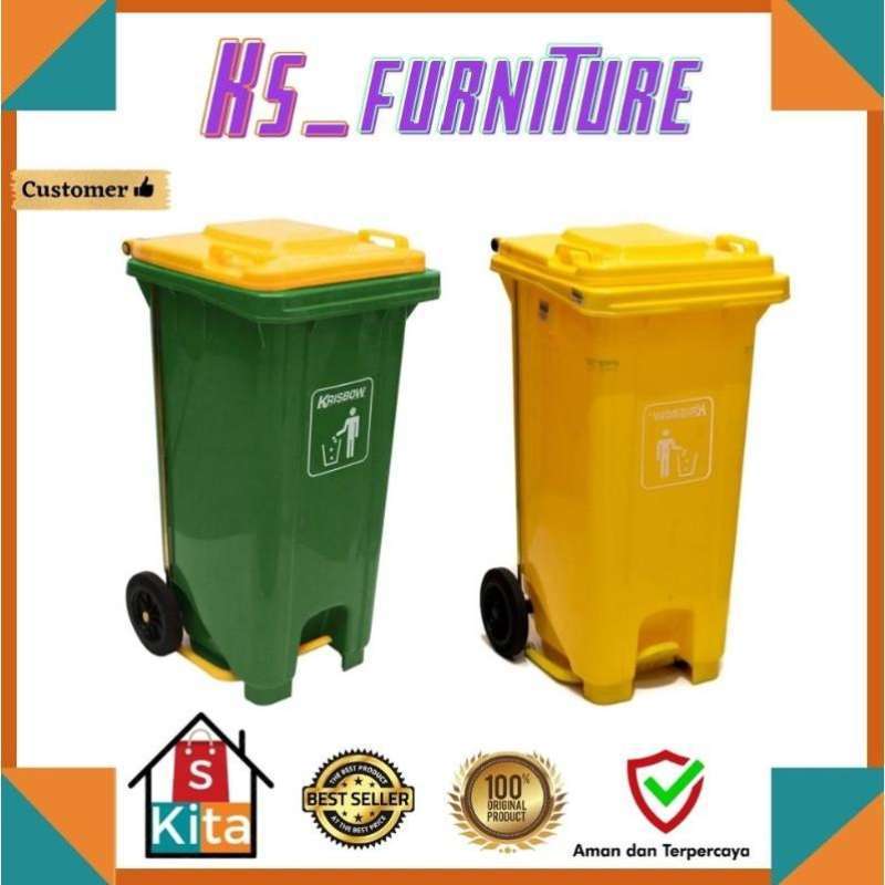 Jual Krisbow Tempat Sampah 120 Liter Tong Sampah Injak Dust Bin Di ...