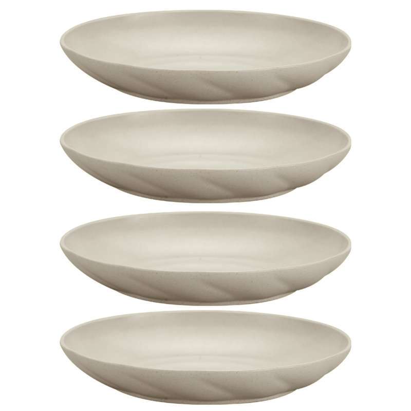 Jual 4Pcs Practical Serve Plate Multi-use Plastic Smooth Edge Stable ...
