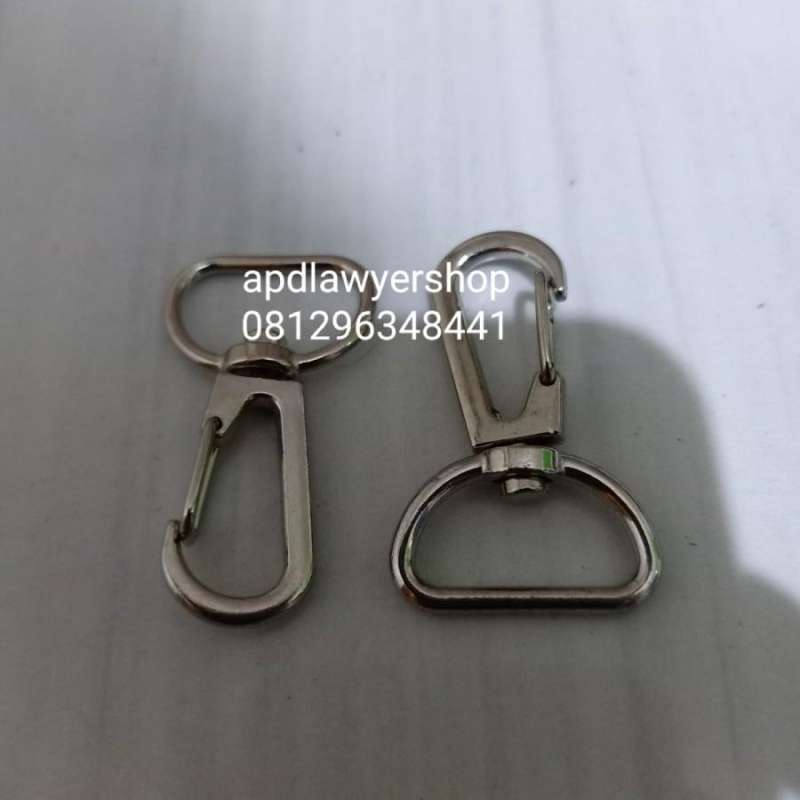 Jual Pengait Cantolan Kaitan Id Card Name Tag Lanyard dll Besi Silver ...