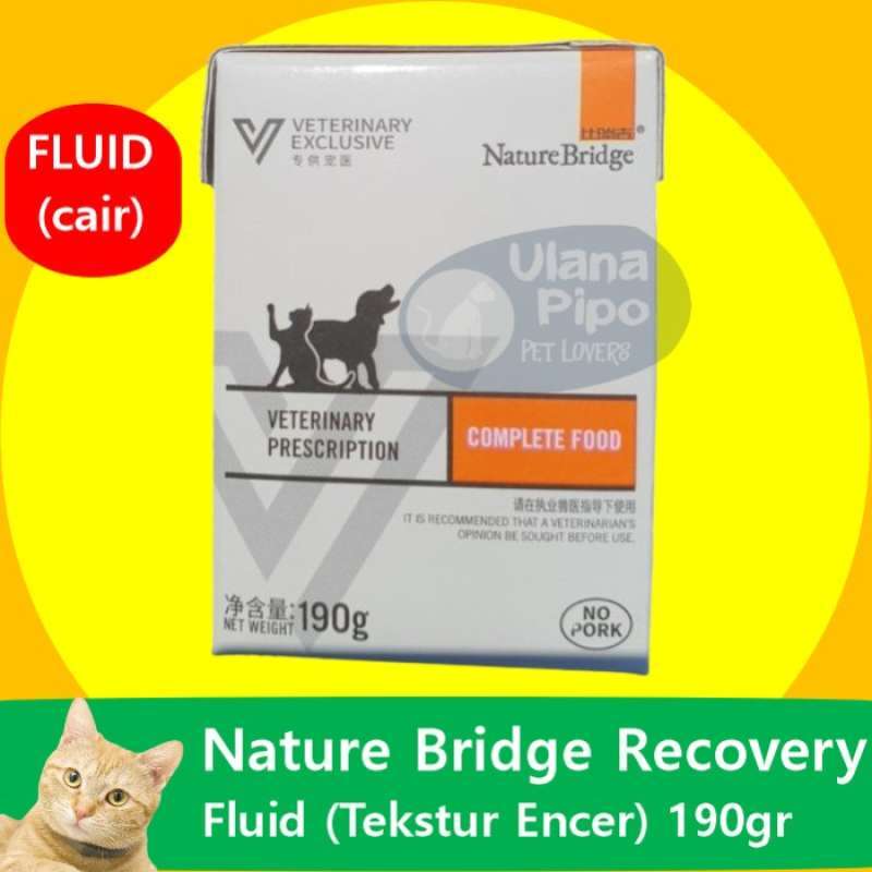 Jual Nature Bridge Vet Recovery Fluid Encer Makanan Kucing Sakit 190 Gr ...