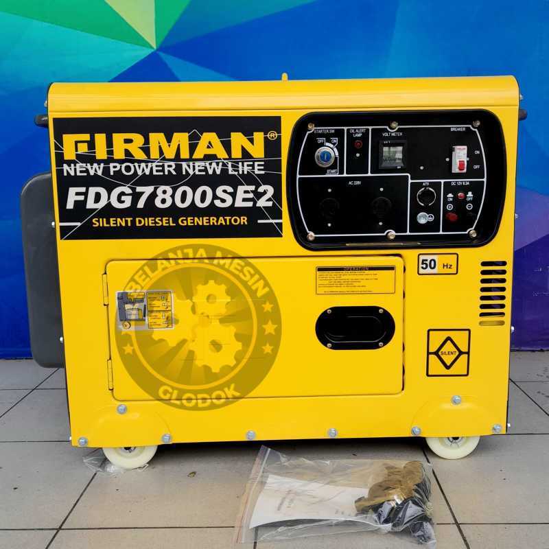 Jual Genset 5000 Watt 1 Phase Solar Silent Firman Fdg 7800se2 Diesel ...