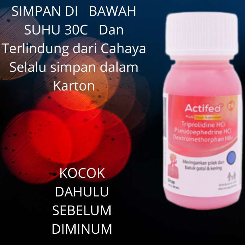 Jual ACTIFED MERAH 60 ml batuk kering dan pilek actived produk original ...