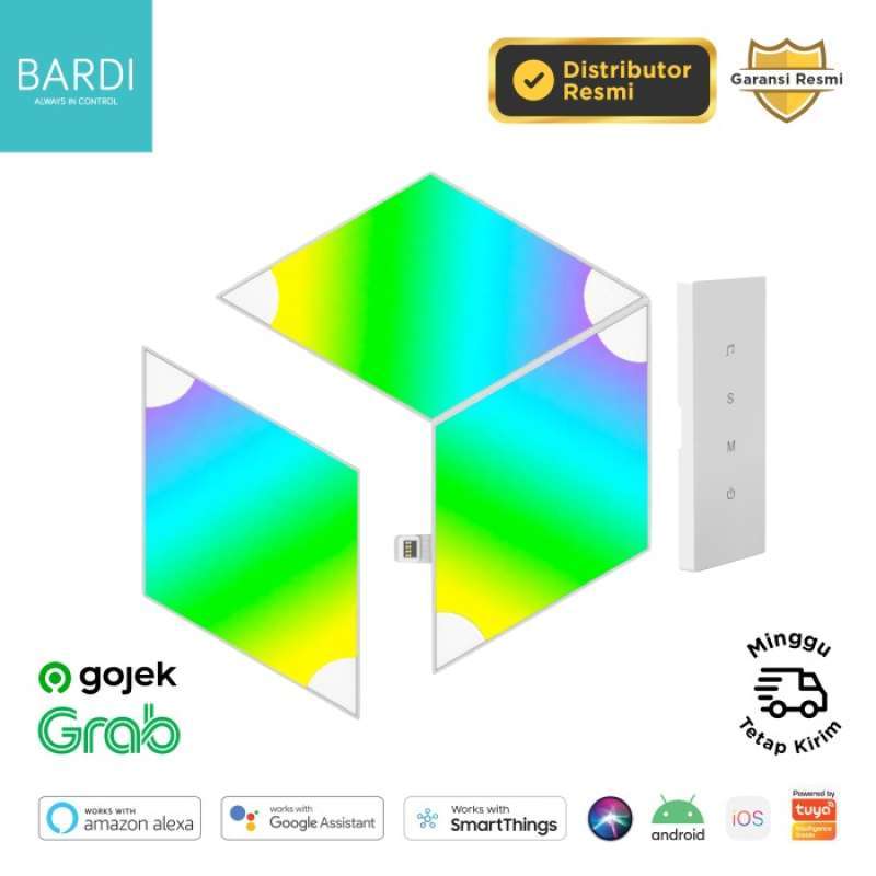 Promo Bardi Smart Parallelogram Panel Light Starter Kit Diskon 12% di ...