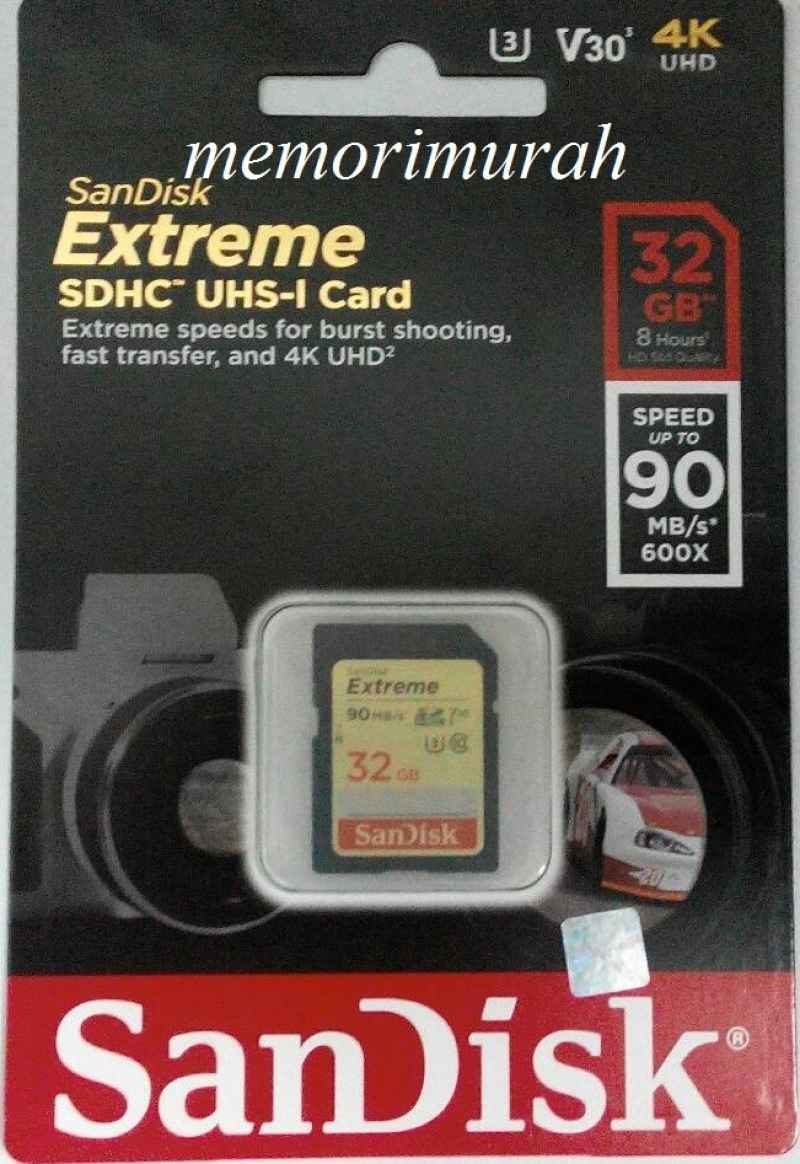 Promo Sandisk Extreme Sd Card 32Gb 90Mbps - Garansi Resmi Diskon 12% di Seller Dikaza Store ...
