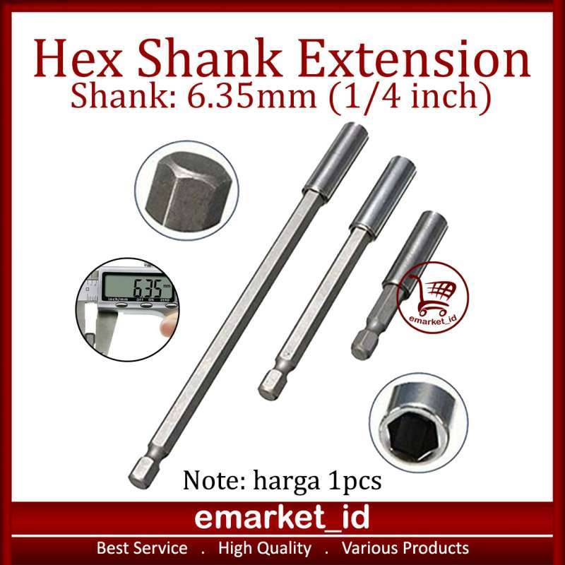 Jual Hex Shank Extension Rod / Holder Mata Bor / Hexagonal Extender ...