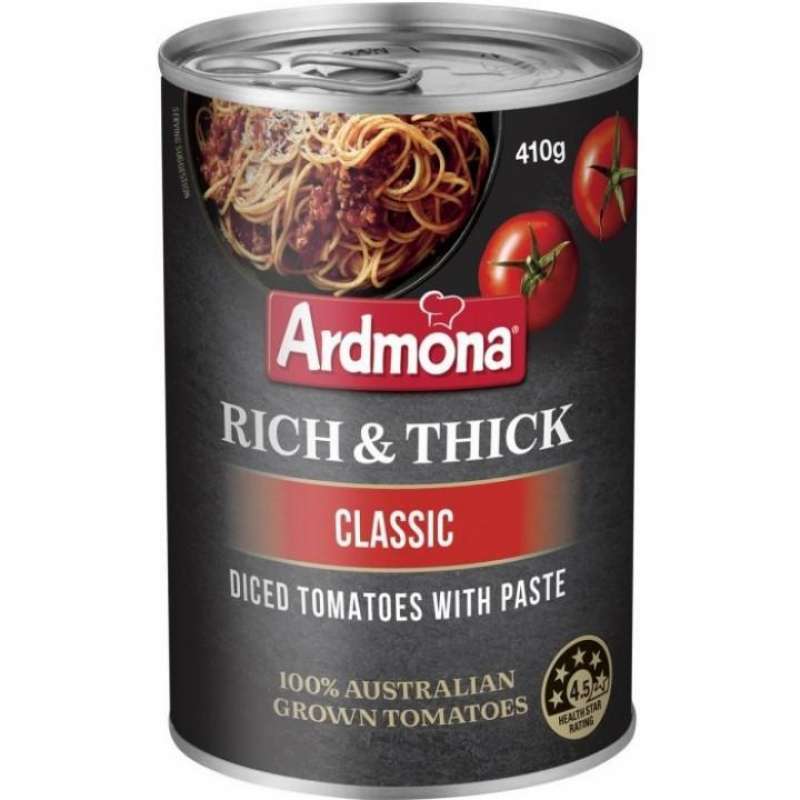 Jual ardmona rich & thick classic 400 gr/diced tomatoes with paste di ...