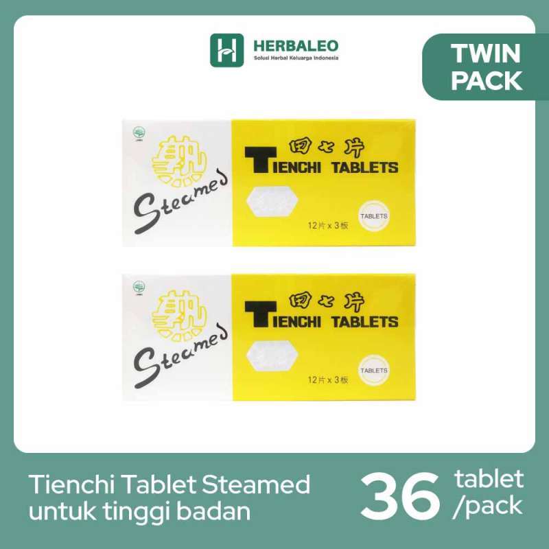 Promo Twinpack - Tienchi Tablet Steamed 36's untuk tinggi badan Diskon 10% di Seller Herbaleo ...