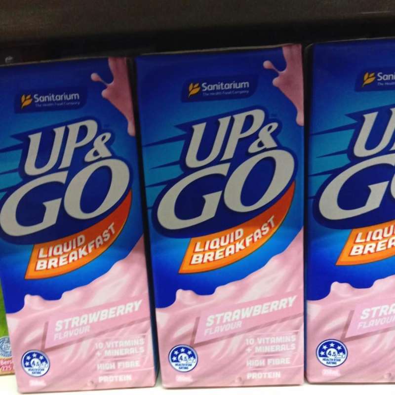 Jual Susu strawberry Sanitarium up & go liquid breakfast susu 350 ml di ...