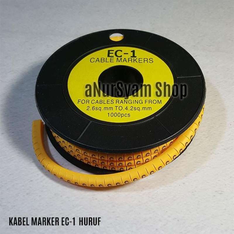 Jual Label Kabel UTP / Kabel Marker EC-1 Huruf A-Z di Seller aNursyam ...