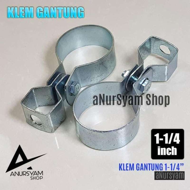 Jual Klem Pipa Gantung 1-1/4 Tebal / Klem Gantung Hanger Clamp Engsel di Seller aNursyam ...