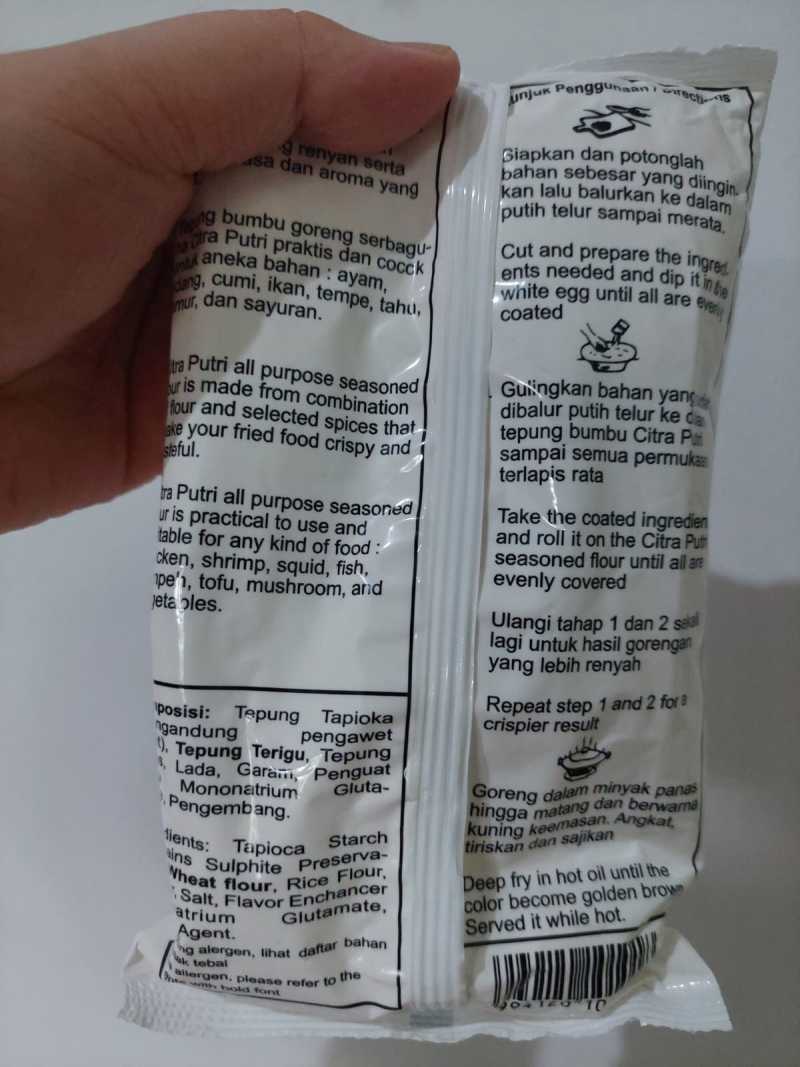 Jual Citra Putri Tepung Bumbu Goreng Serbaguna 250g / 250 Gram Renyah ...