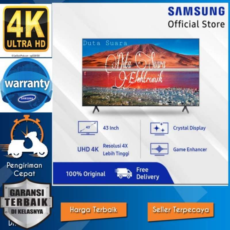 Jual Led Tv Samsung 43 Inch 43Tu7000 Crystal Uhd 4K Smart Tv Garansi ...