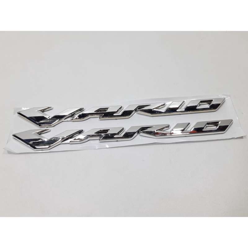 Jual emblem vario honda timbul chrome badge 3d honda SEPASANG tulisan ...