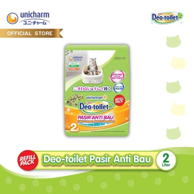 Promo Unicharm Pet - Deo Toilet Pasir Kucing Anti Bau 2 Liter Diskon 25 ...
