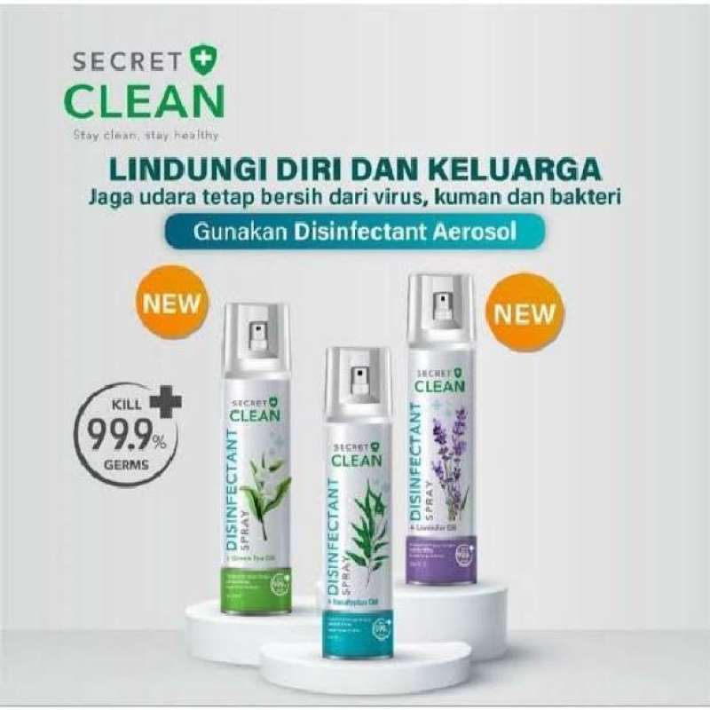 Jual Secret Clean Disinfectant Desinfektan Spray 200 Ml di Seller ...