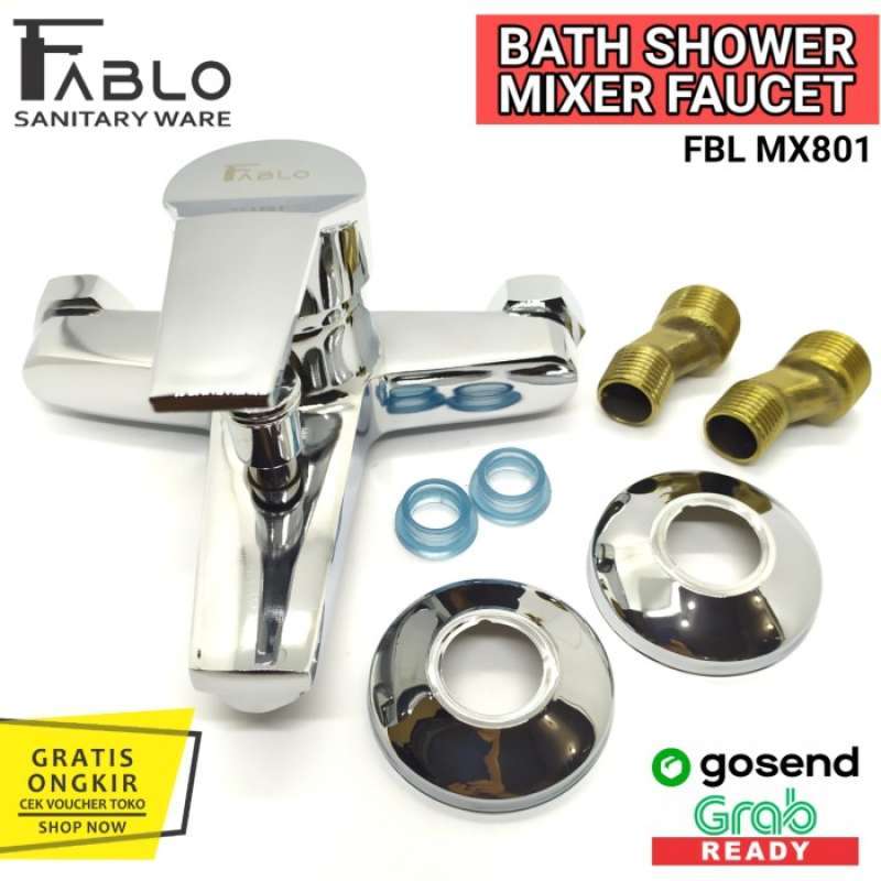 Promo Fablo Fbl Mx801 Keran Mixer Bathtub Shower Mandi Panas Dingin ...