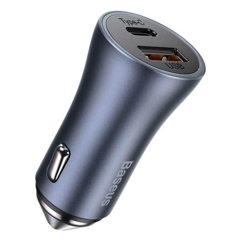 Jual Baseus Golden Contactor Pro Charger Mobil 2 USB Type C 40 W - CCJD ...
