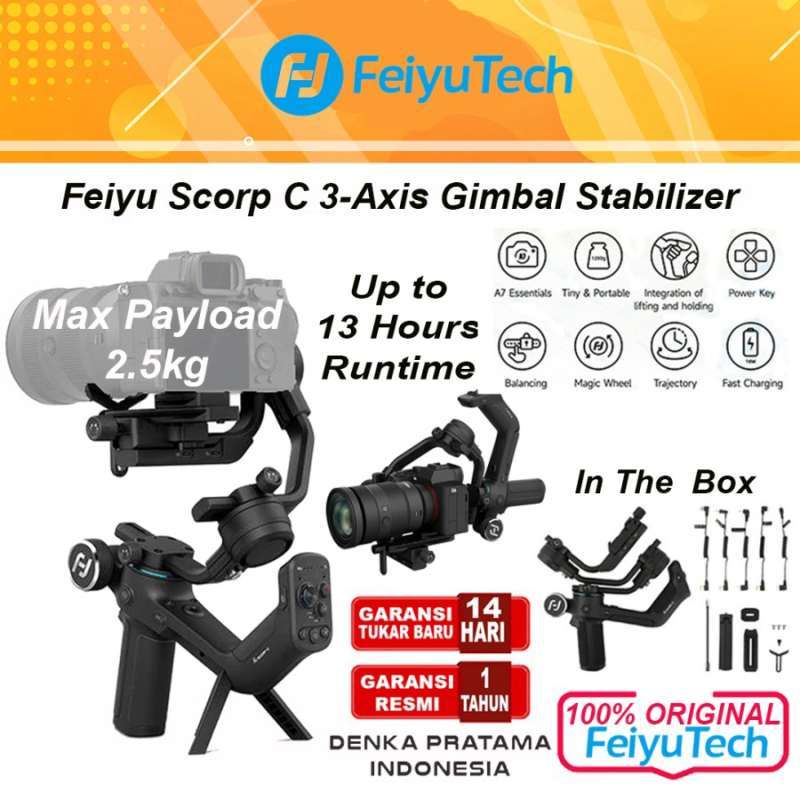 Promo Feiyu Scorp C 3-Axis Gimbal Stabilizer Camera Original - SCORP C Diskon 15% di Seller DG ...