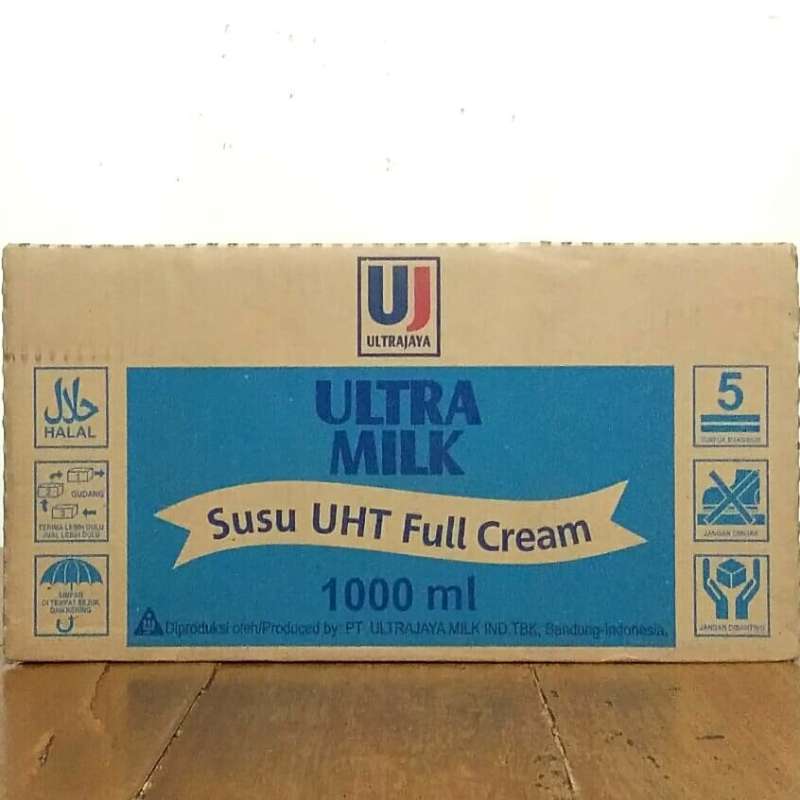 Promo Susu Ultra Milk Kotak UHT Rasa Full Cream | Plain - 1000 ml | 1 ...