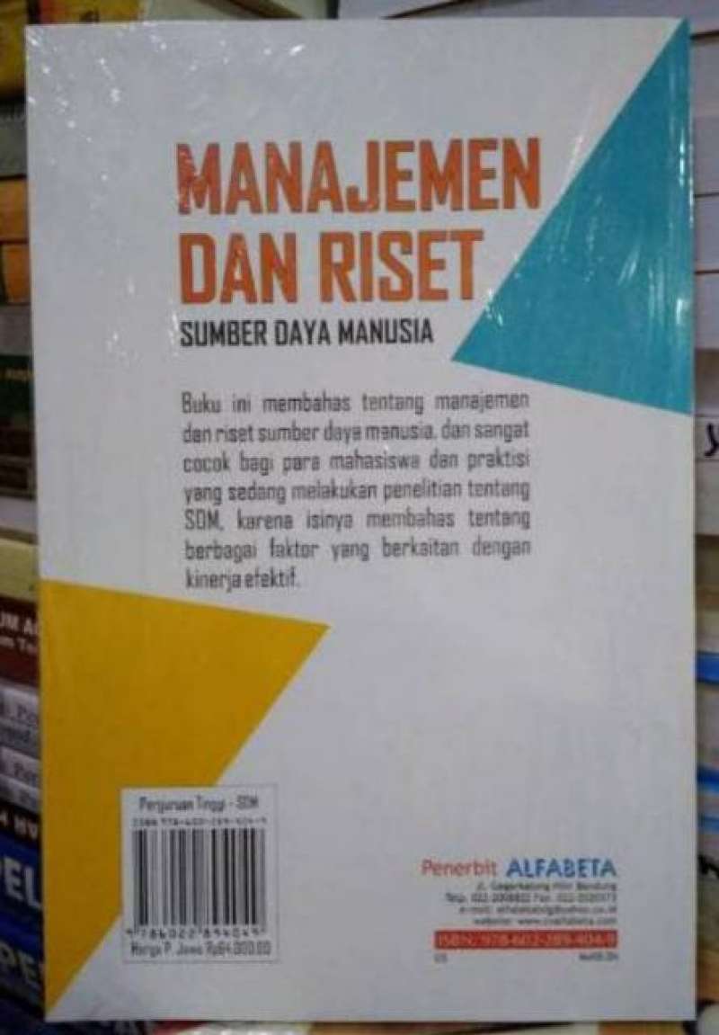 Jual Buku Manajemen Dan Riset Sumber Daya Manusia (original) By Dr. Emron Edison Di Seller ...