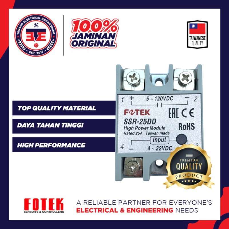 Jual Fotek Ssr-25Dd / Ssr 25Dd Solid State Relay Fotek 25 Amper di Seller TB Honey Makmur ...