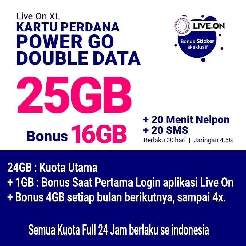 Jual Kartu Perdana Live On 25gb 30 Hari Di Seller Citycell - Gebang ...