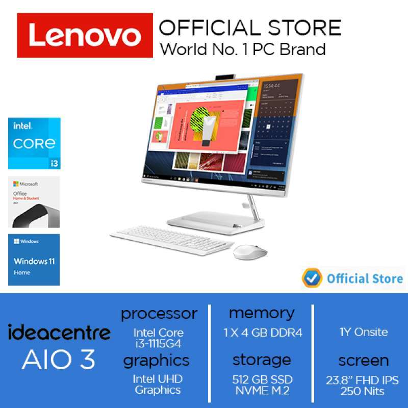 Jual Lenovo Ideacentre Aio Itl Core I G Gb Ssd White Di Seller Lenovo Yoga