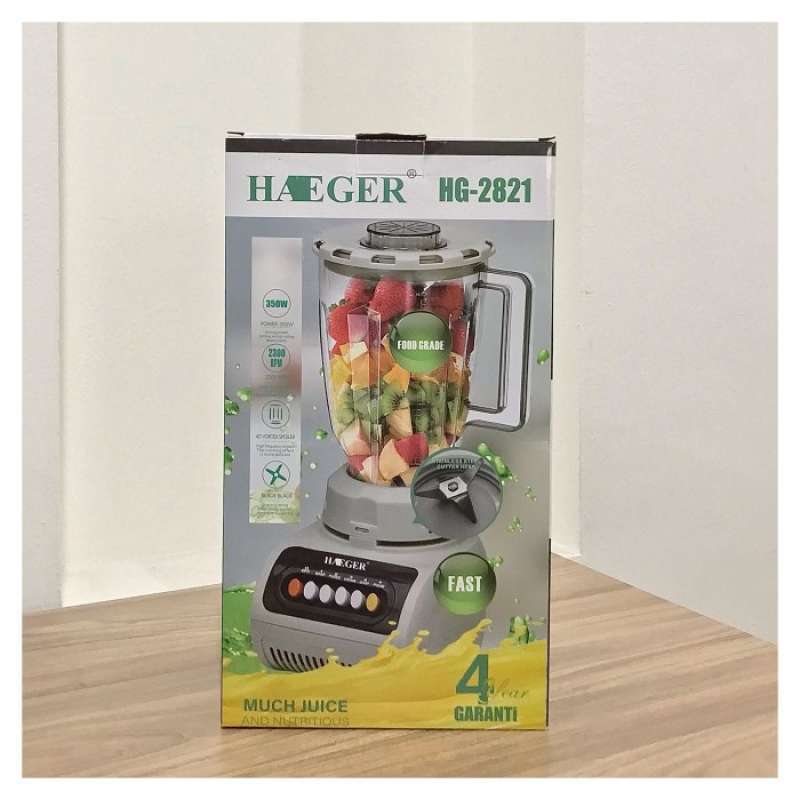 Jual Blender 2 In 1 / Blender Sayur & Buah Kapasitas 1,5 L Haeger Hg ...