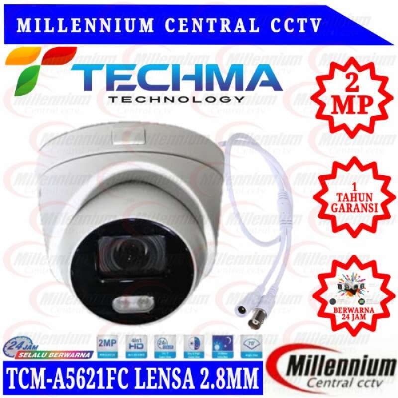 Promo Camera Cctv Techma Indoor 2Mp Full Color Tcm-A5621Fc 24Jam ...
