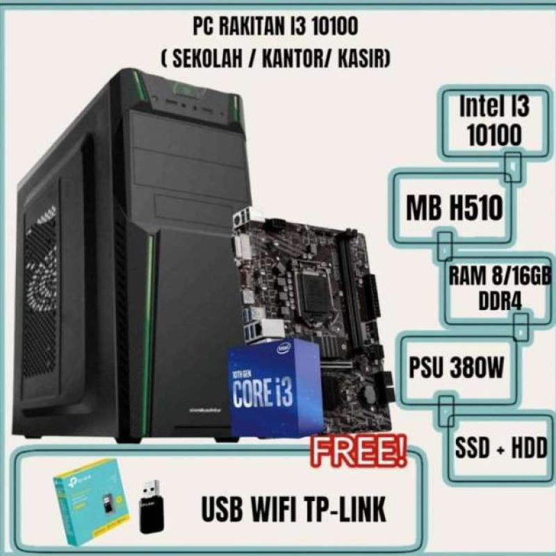 Jual Paket Cpu/ Pc Rakitan Core I3 10100 Gen 10 / Ssd 256Gb/ Ram 8Gb ...
