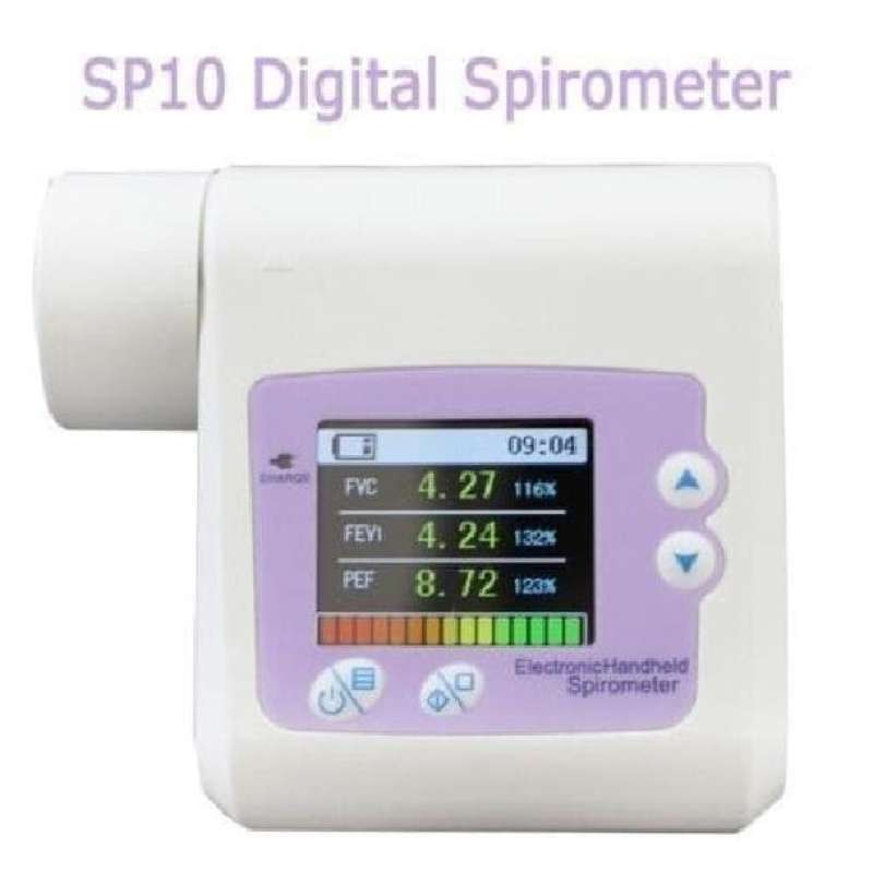 Jual New Contec Sp10 Digital Spirometer Lung Breathing Diagnostic ...