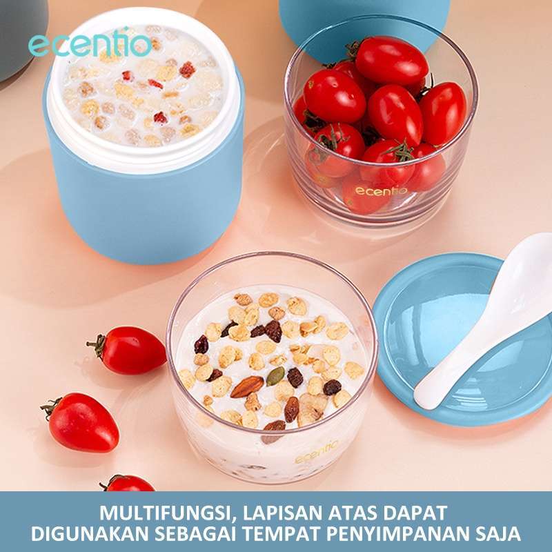 Jual Ecentio Cangkir Tempat Sup Double Layer Specialty Soup Cup 430 Ml ...