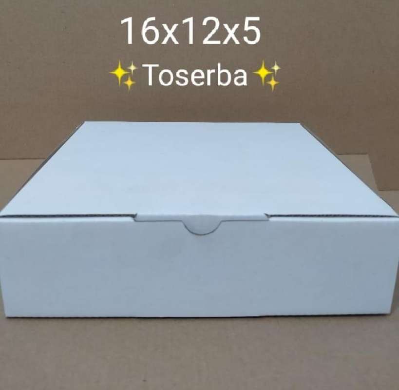 Jual Kardus box pizza/ die cut uk 16x12x5 PUTIH PUTIH di Seller ...