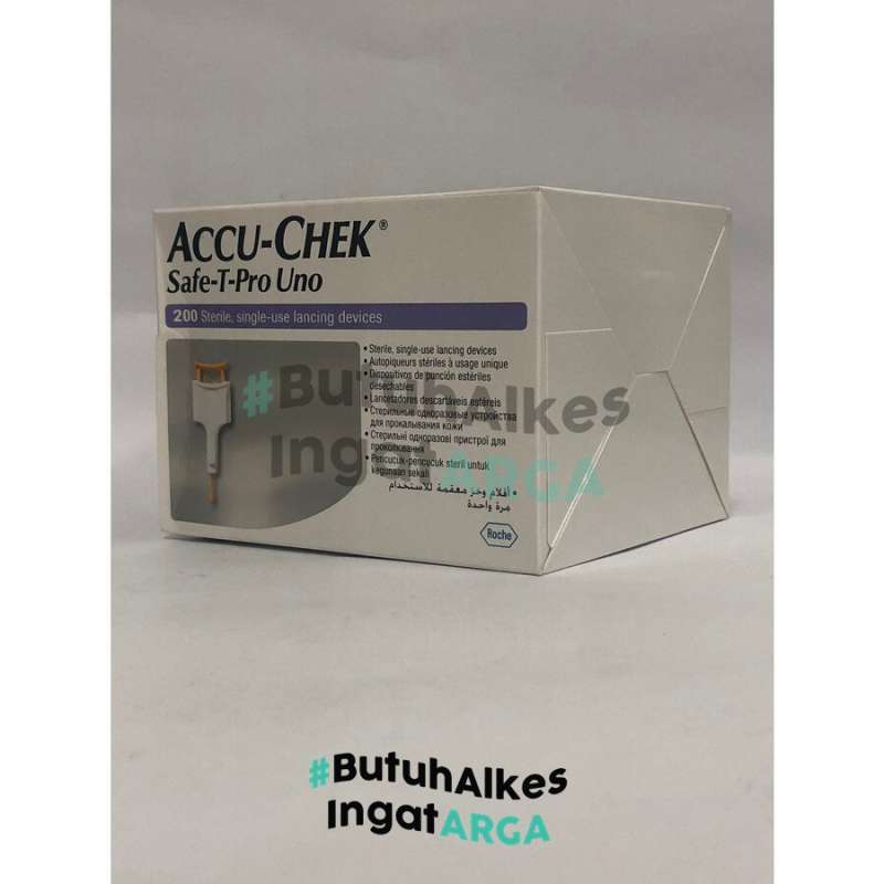 Jual Jarum Lancet Accu-Chek Safe T Pro Uno 1 Box isi 200 di Seller Arga ...
