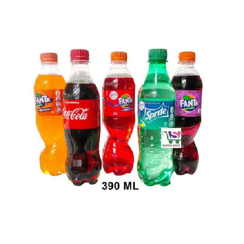 Jual Fanta Orange / Strawberry / Anggur / Coca Cola / Sprite Botol 390 ...