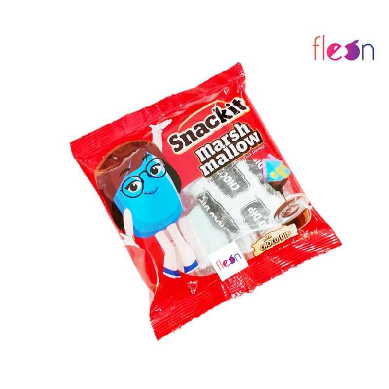 Jual Snackit Permen Marshmallow with Choco Dip SATUAN 7 Gram di Seller ...
