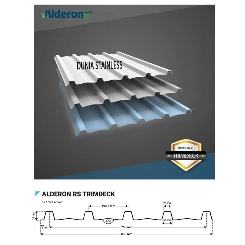 Jual Atap Alderon RS Trimdeck Putih /m di Seller DUNIA STAINLESS STEEL ...